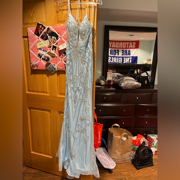 Splash | Dresses | Blue Sequin Prom Dress | Poshmark